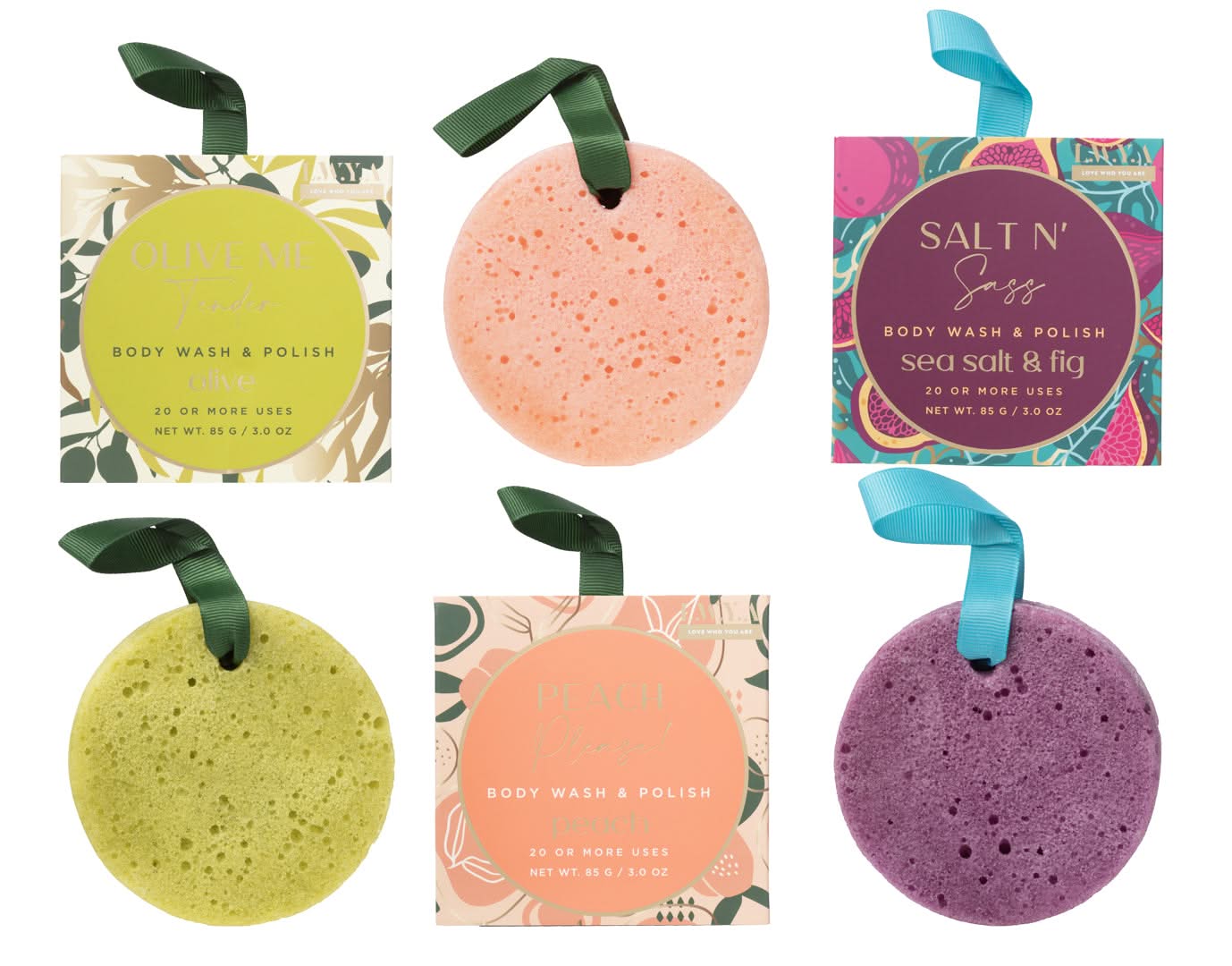 Body Sponge 3-Piece Collection
